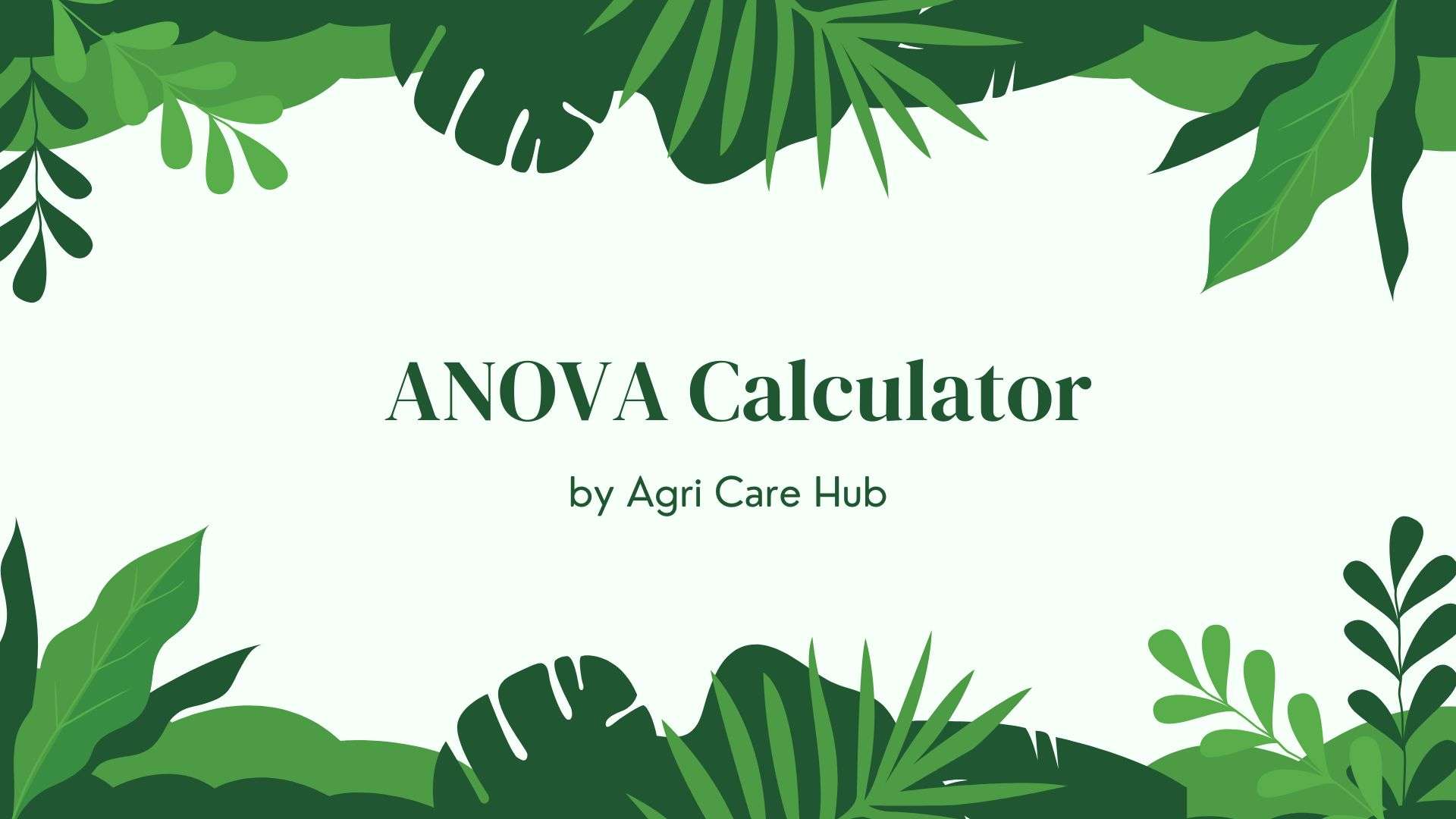 ANOVA Calculator: Precise Statistical Analysis Tool