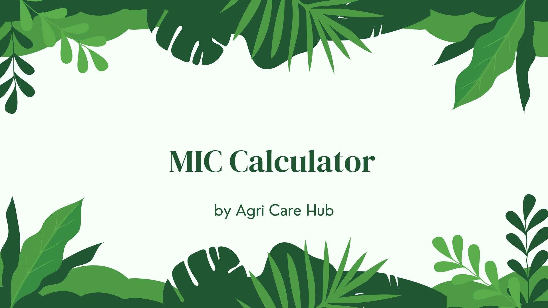 MIC Calculator for Antibiotic Testing