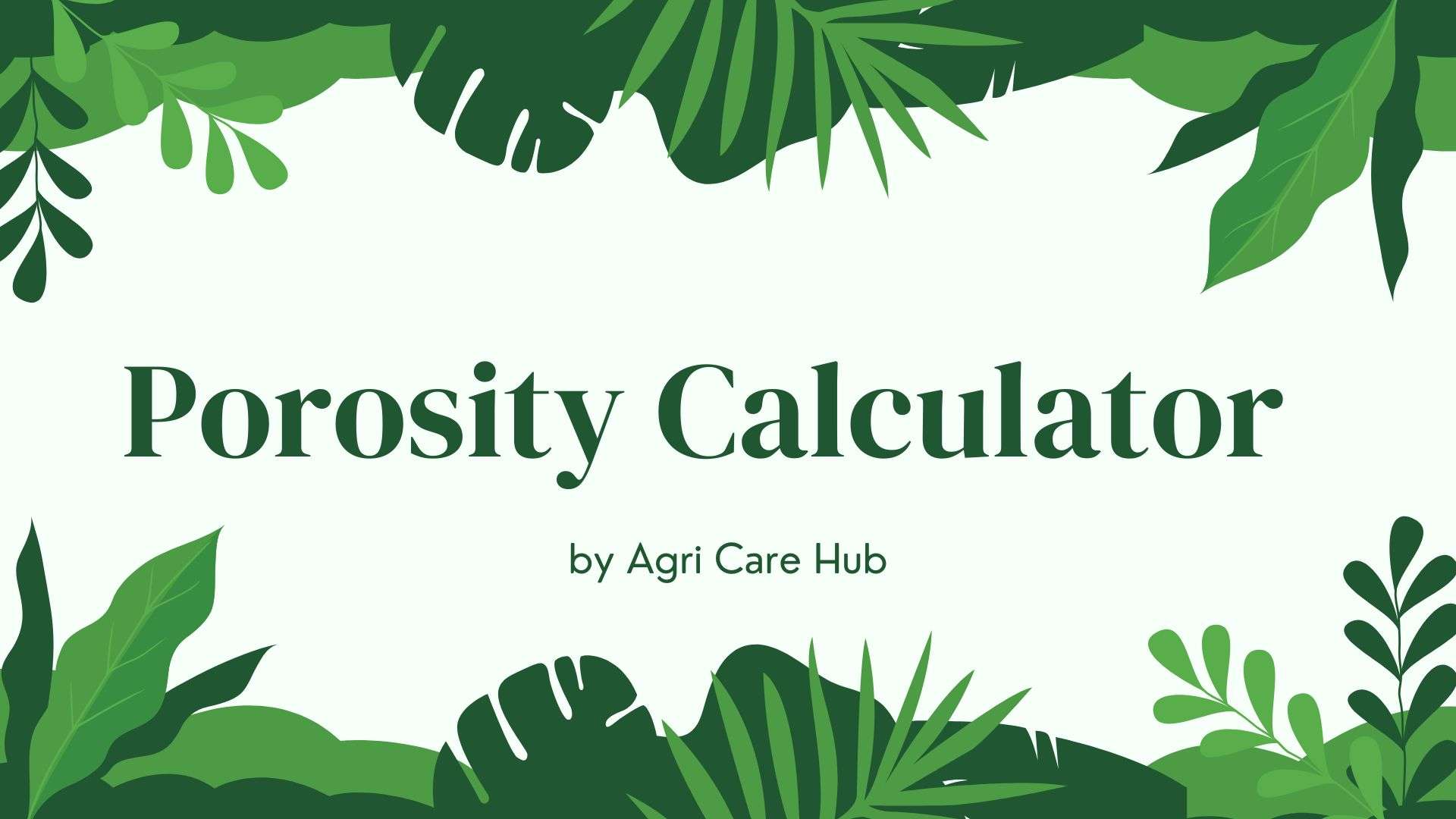 Accurate Porosity Calculator for Material Science