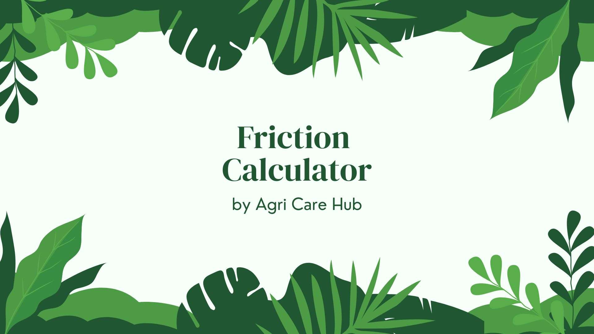Friction Calculator Precise Force Calculation Tool 9040