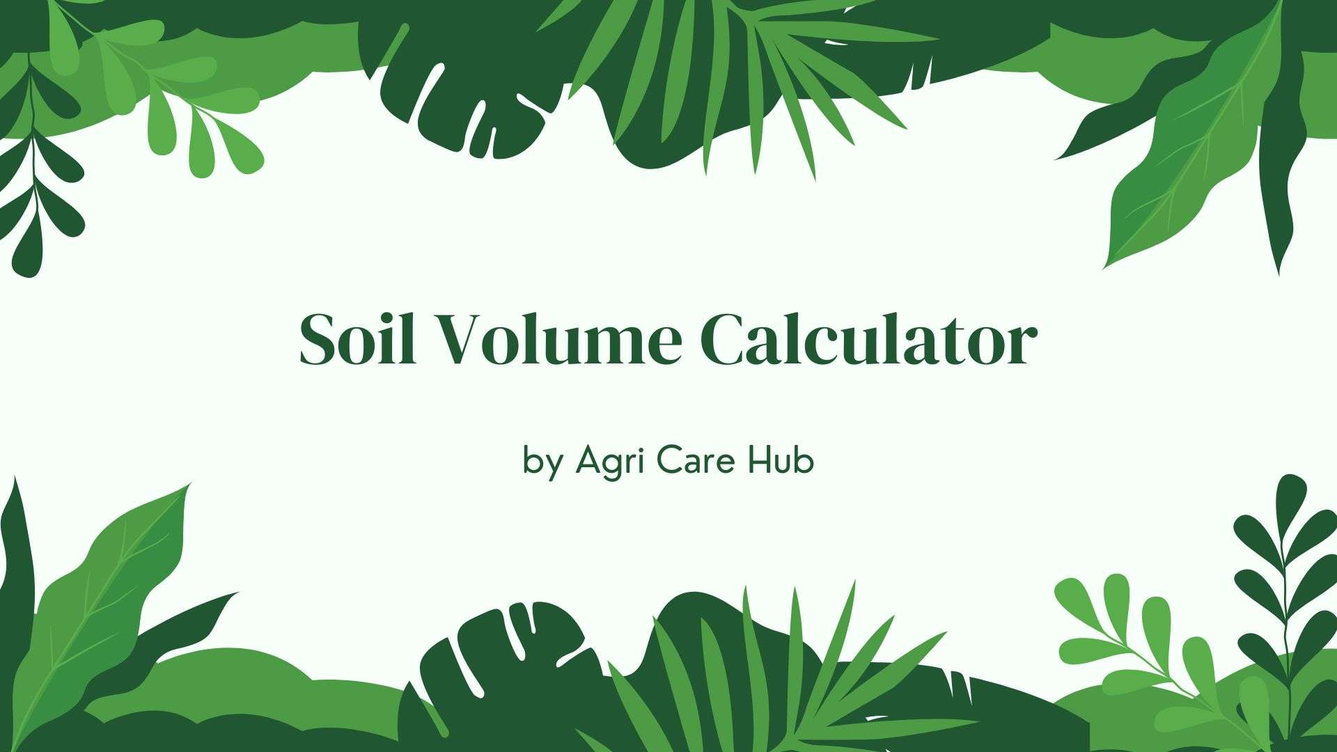 Soil Volume Calculator: Plan Your Garden Easily