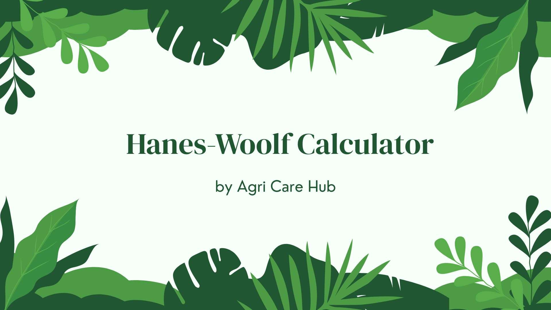 Hanes-Woolf Calculator for Easy Enzyme Kinetics