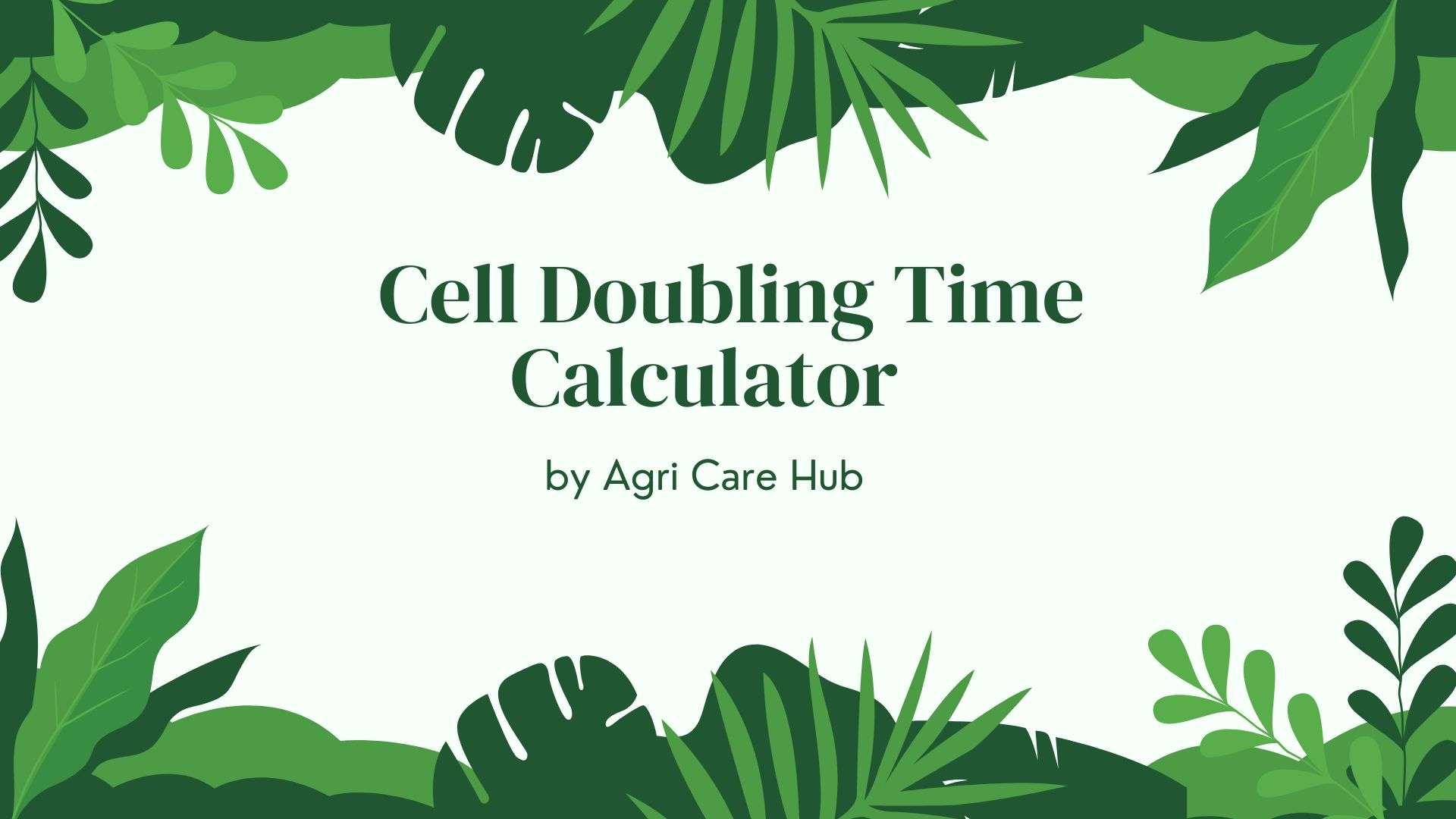 Cell Doubling Time Calculator: Accurate & Easy Tool