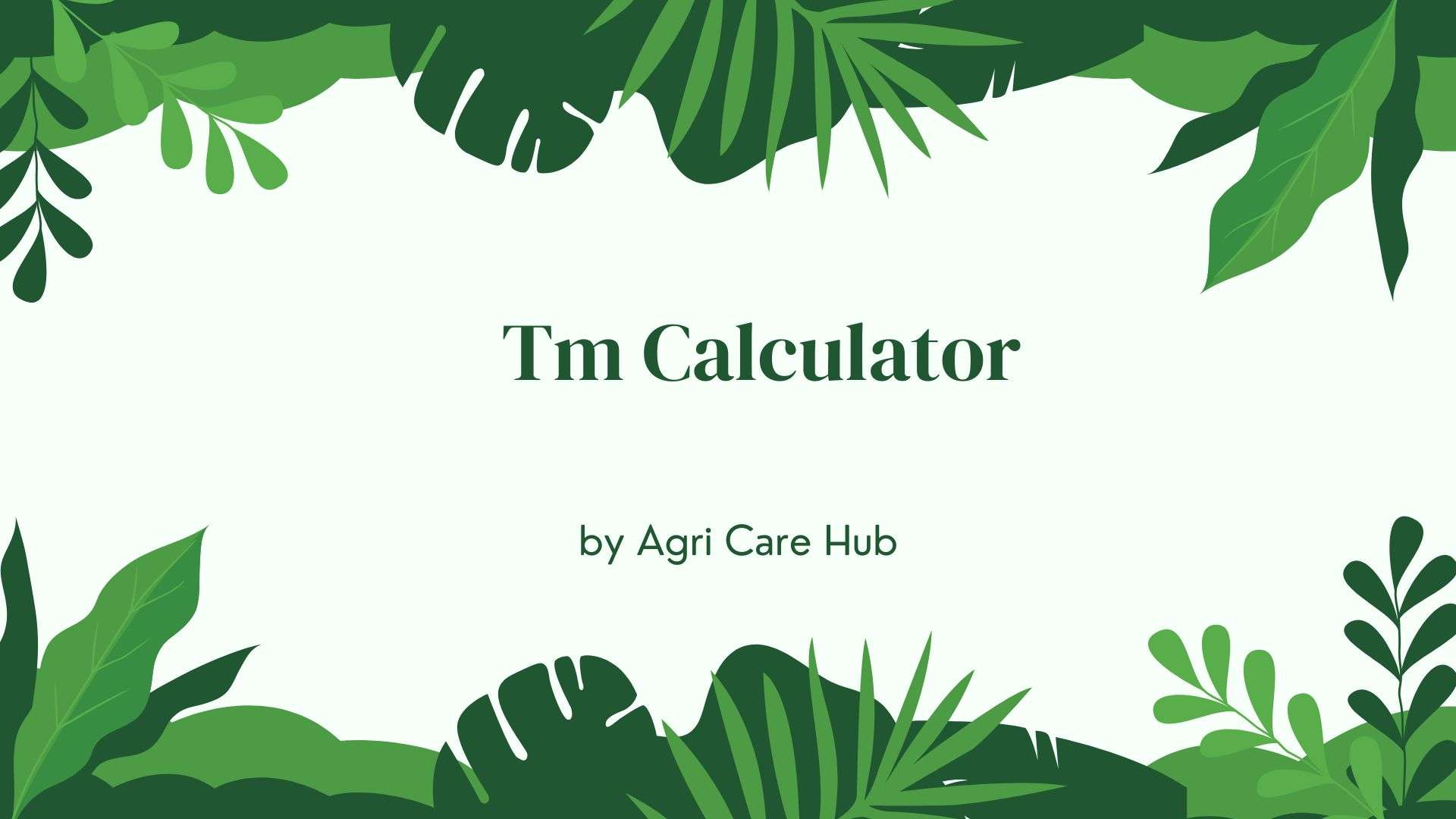 Tm Calculator: Precise DNA Melting Point Tool