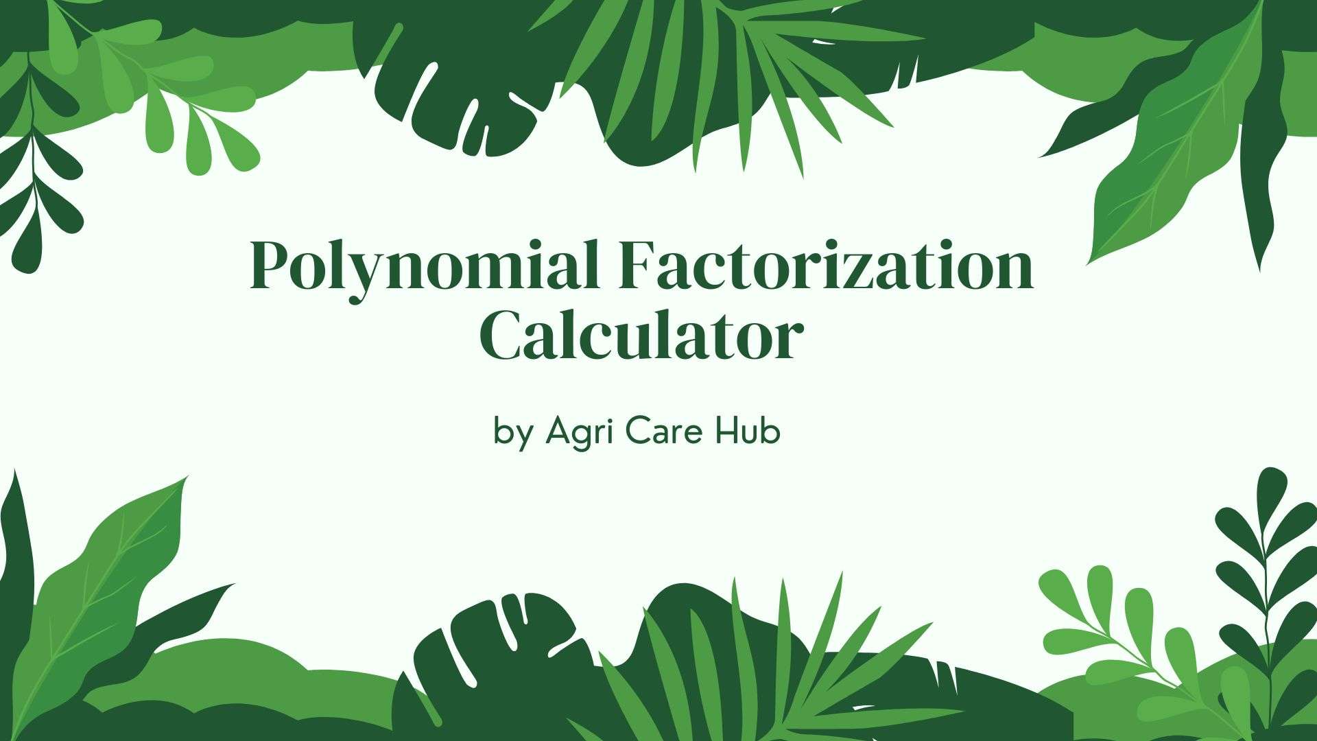 Polynomial Factorization Calculator Factor Polynomials