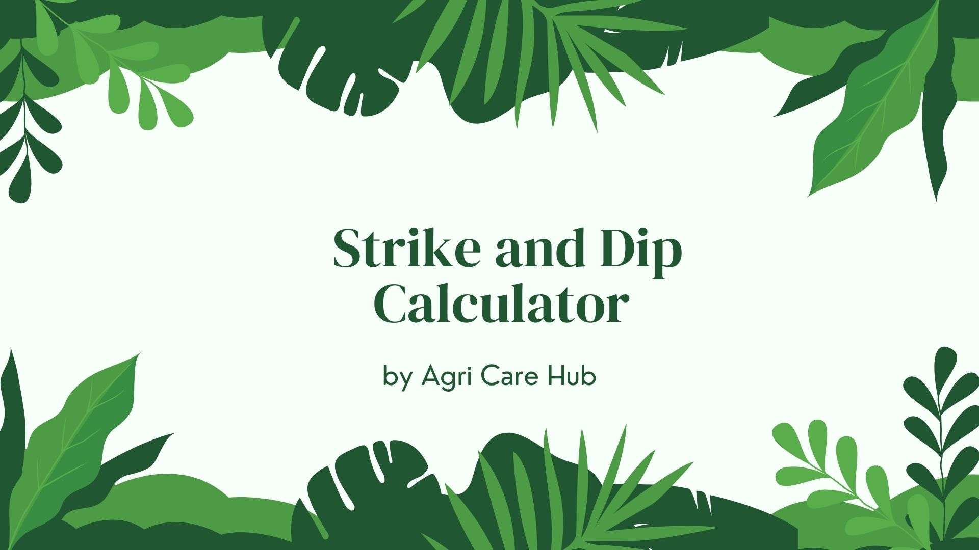 Strike and Dip Calculator for Geology | Accurate Tool
