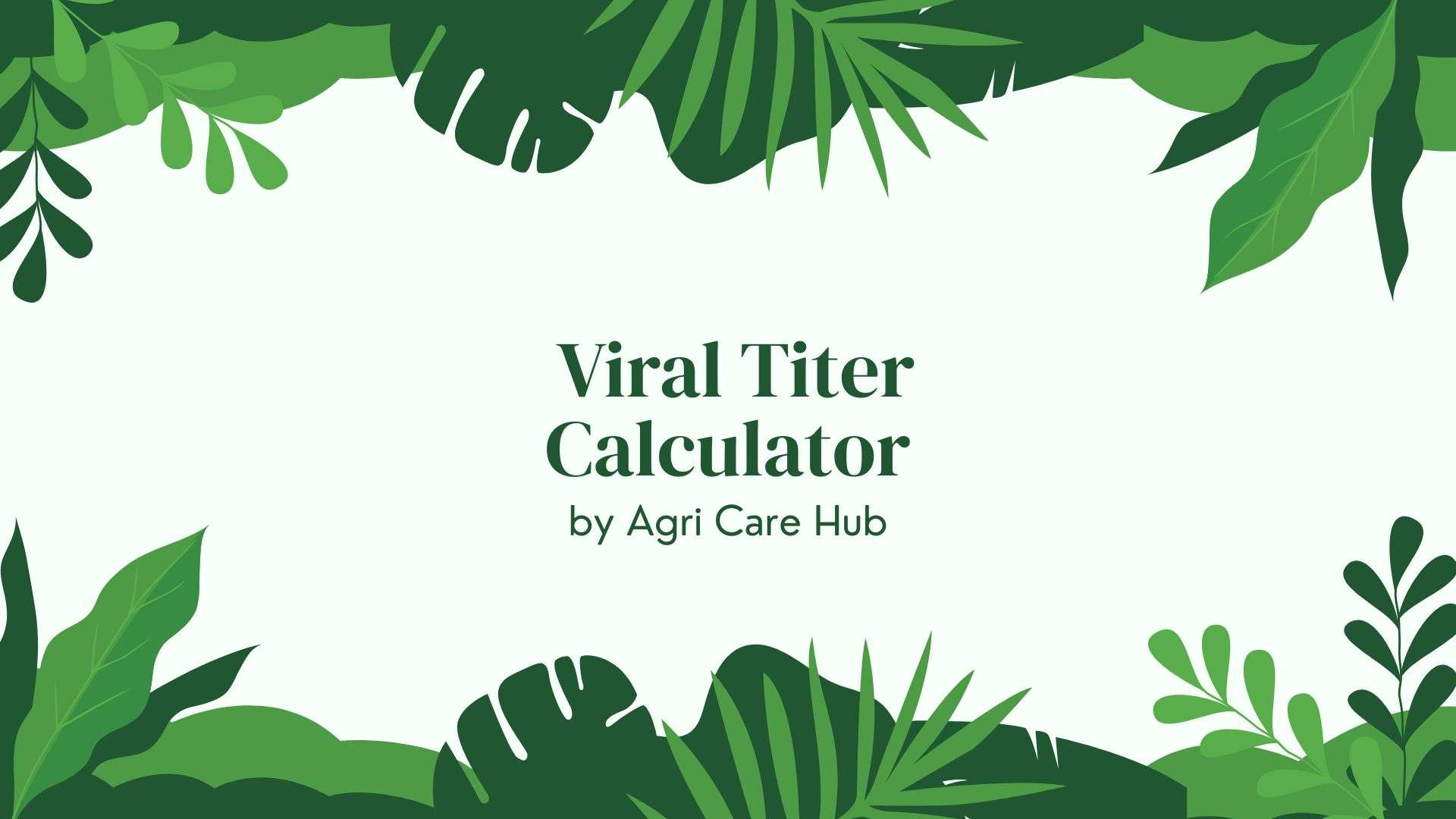 Viral Titer Calculator: Accurate Virus Quantification