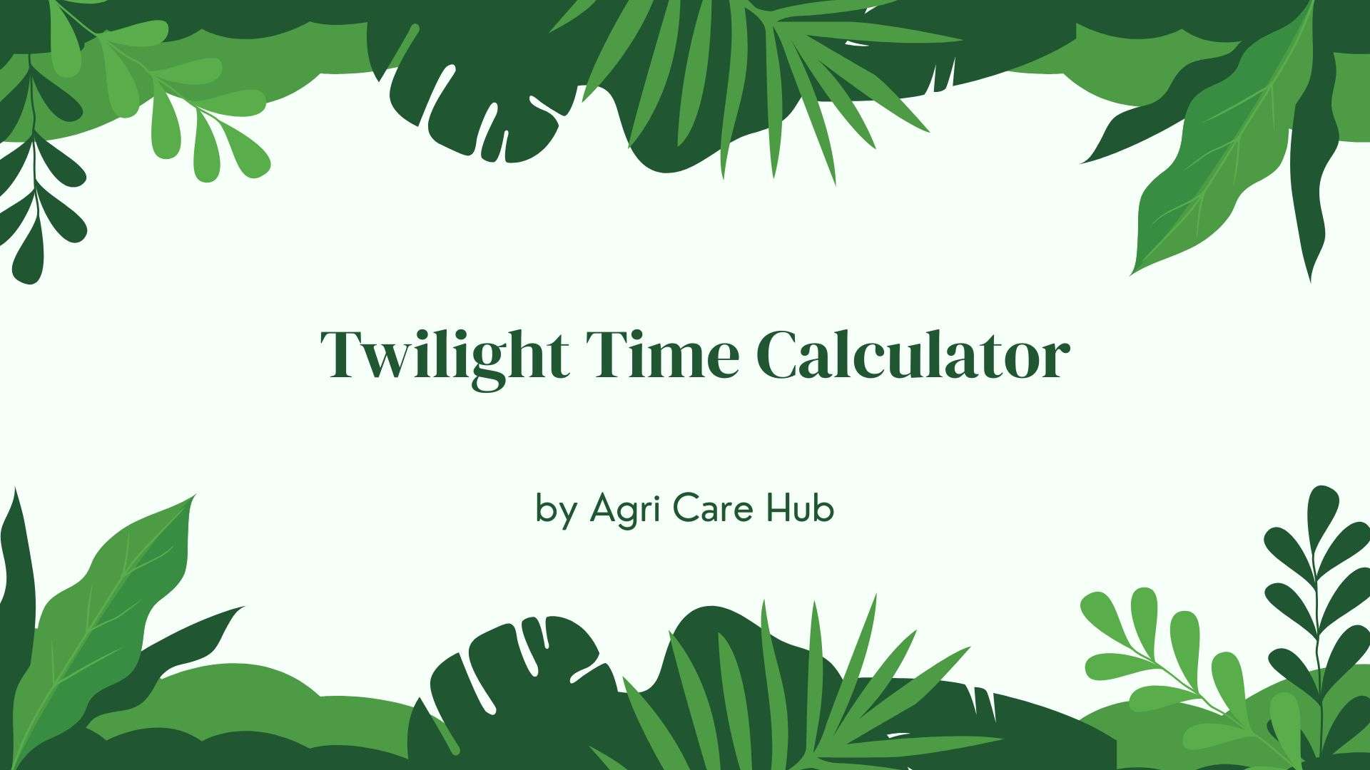 Twilight Time Calculator - Accurate Sunset & Dawn Times