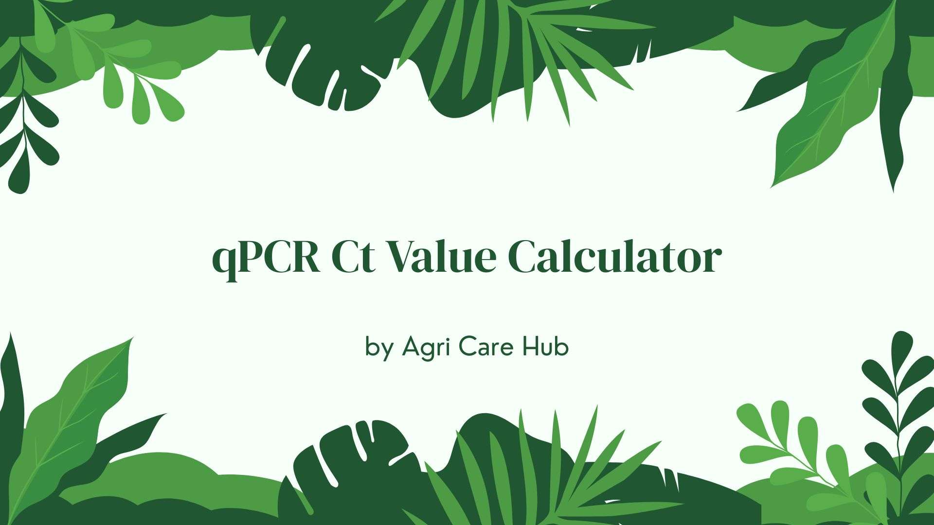 qPCR Ct Value Calculator for Accurate Results