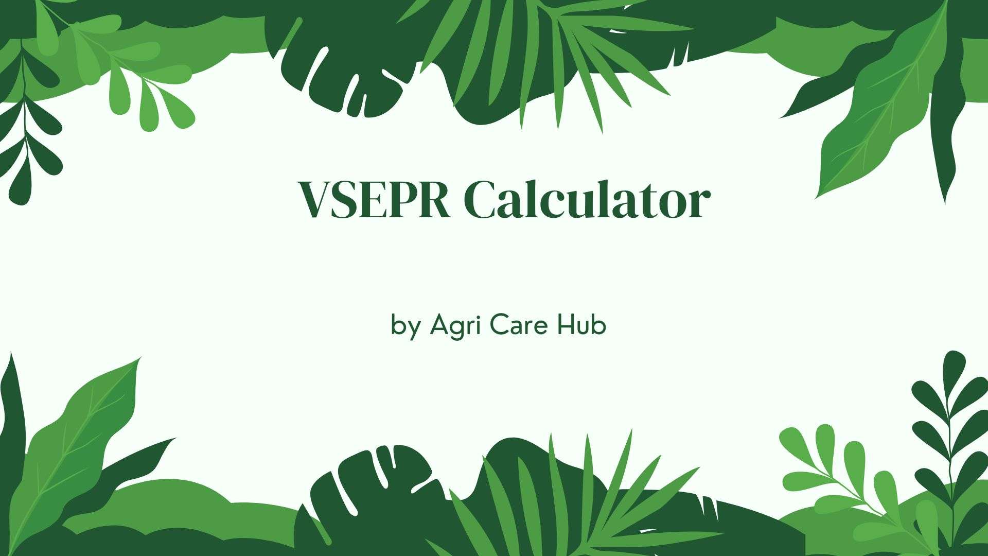 VSEPR Calculator: Molecular Geometry Tool