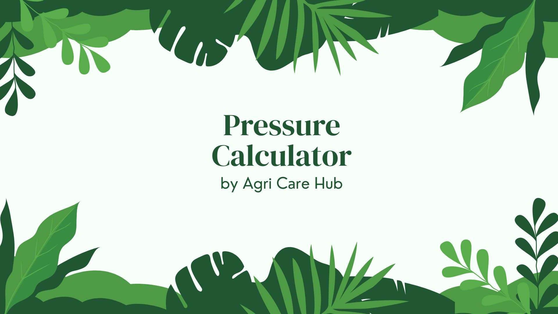 Pressure Calculator: Accurate Force & Area Tool
