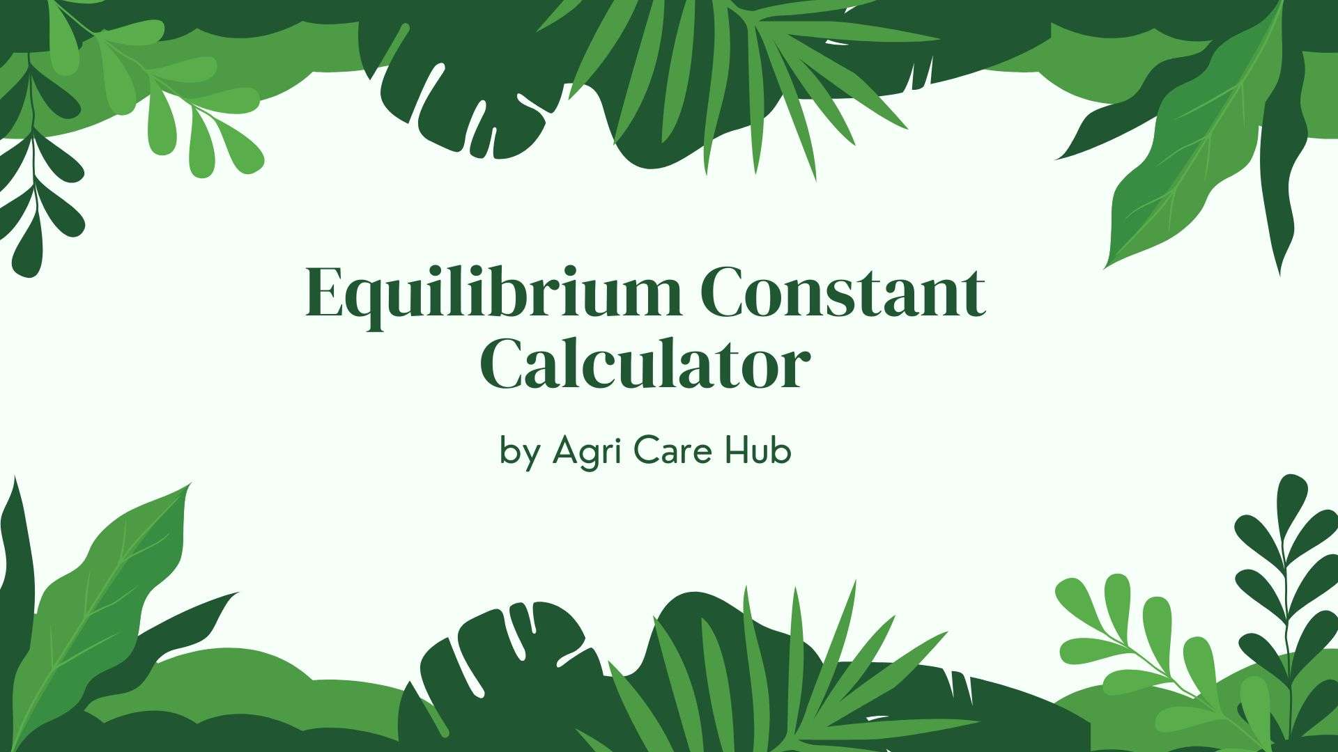 Equilibrium Constant Calculator: Chemistry Tool