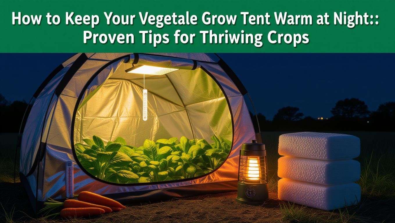 How to Keep Vegetable Grow Tent Warm at Night: Tips
