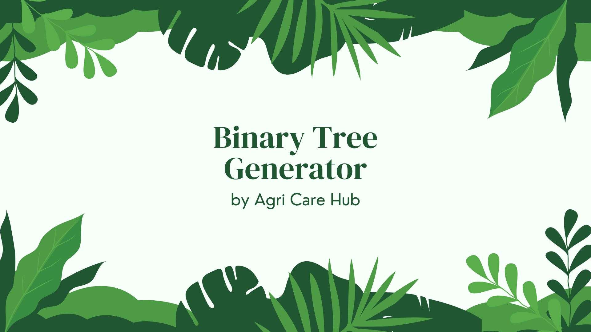 Binary Tree Generator: Create Trees Easily