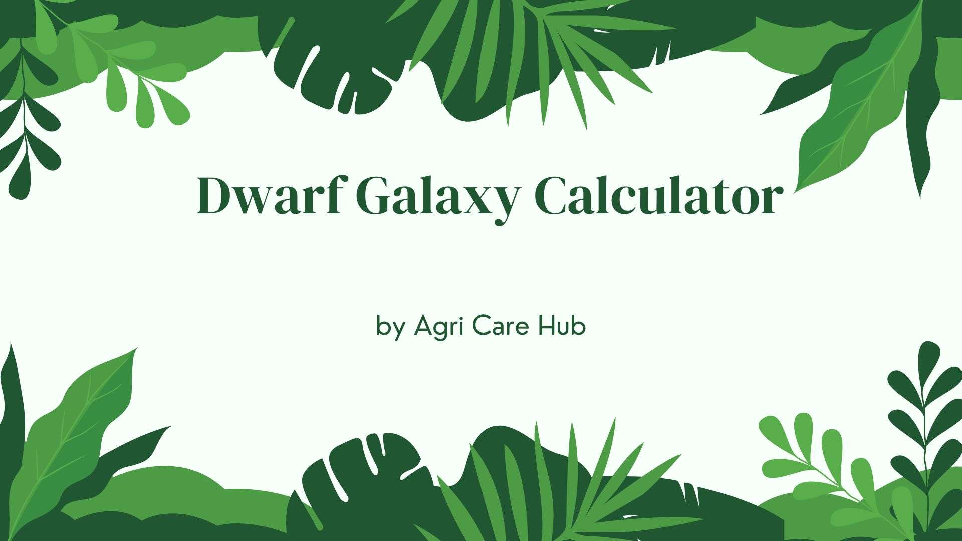 Dwarf Galaxy Calculator – Explore Galactic Dimensions Easily