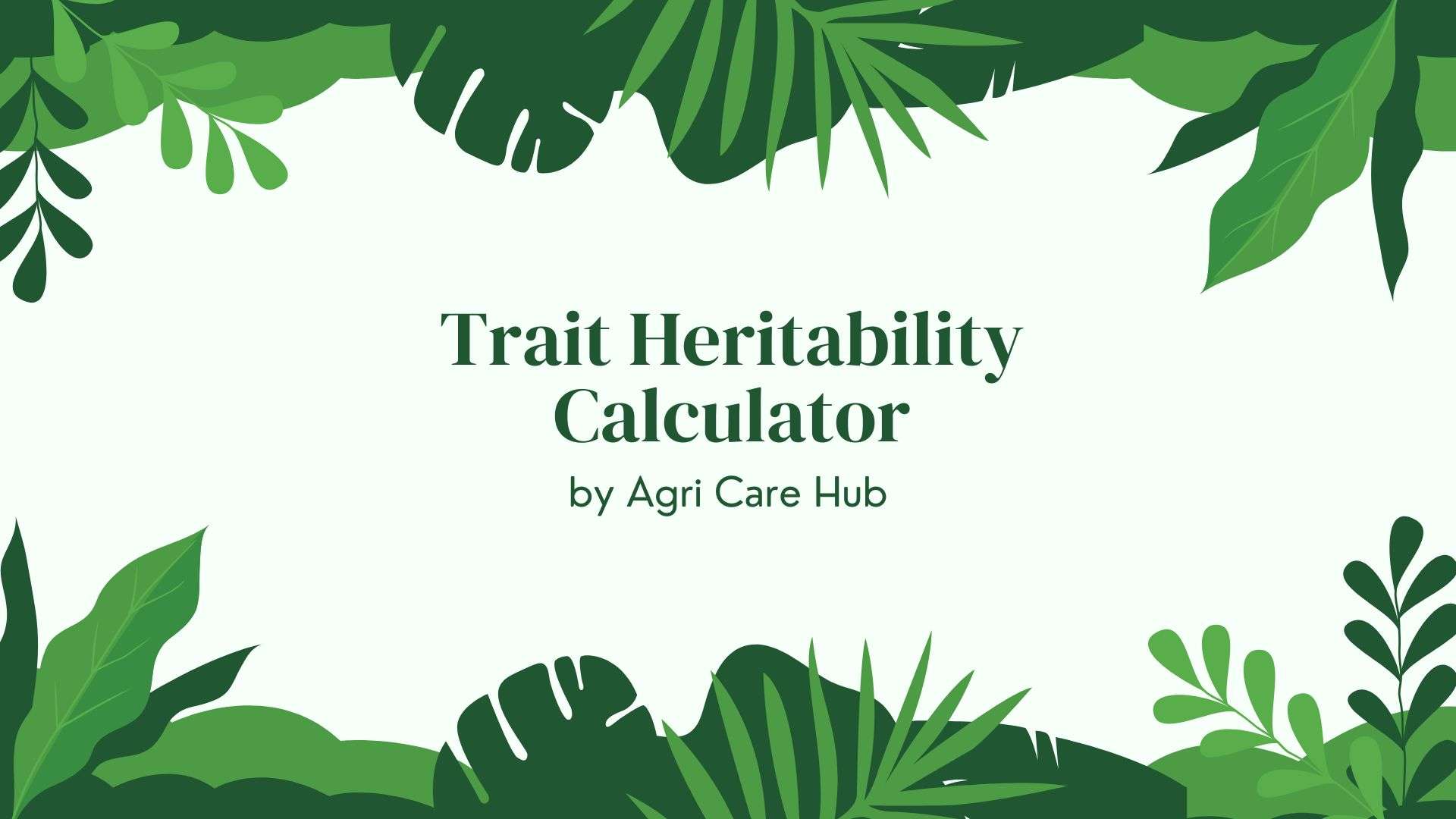 Trait Heritability Calculator for Genetics