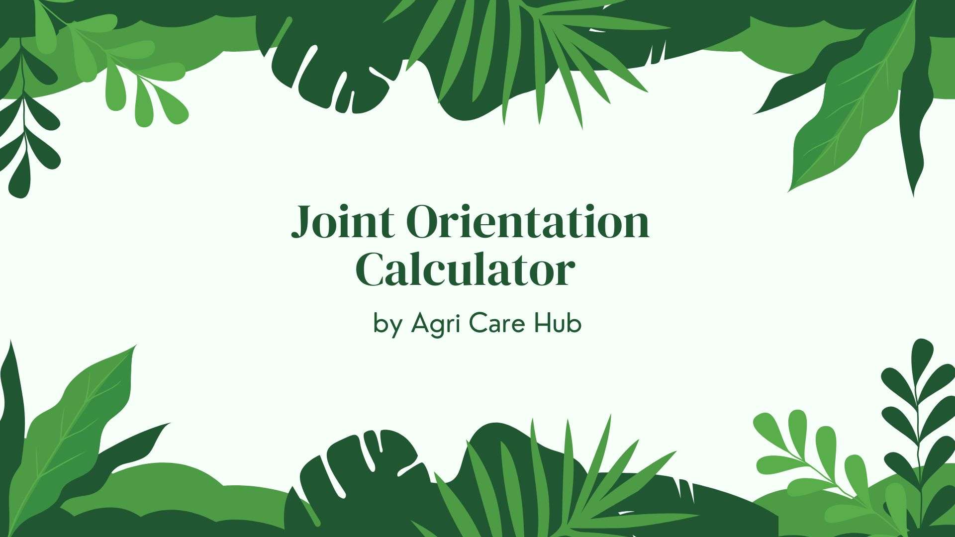 Joint Orientation Calculator: Geology Tool