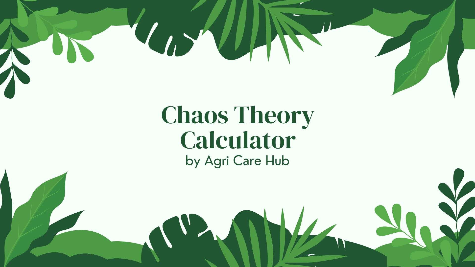 Chaos Theory Calculator – Explore Complex Systems
