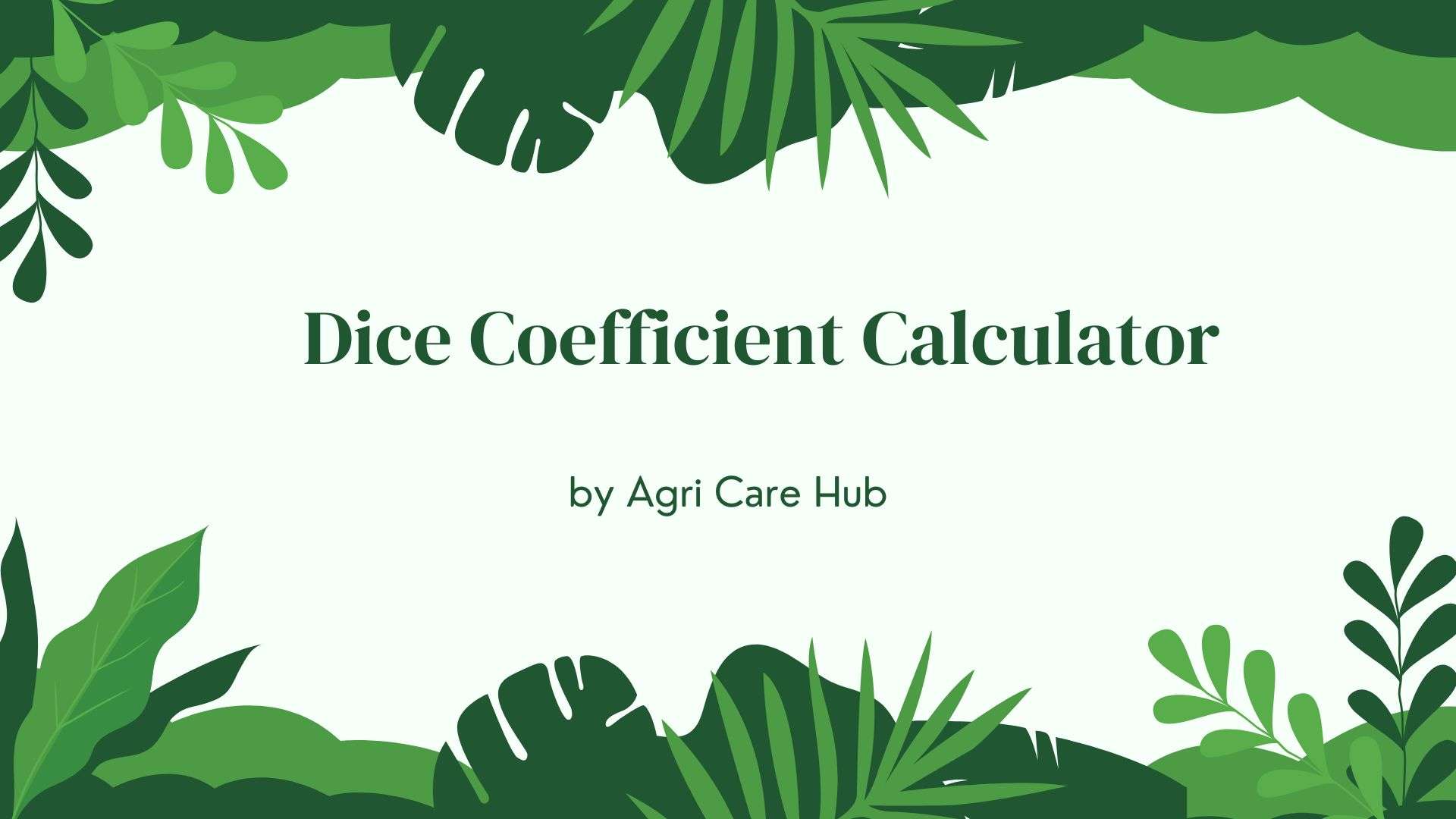 Dice Coefficient Calculator Online Tool