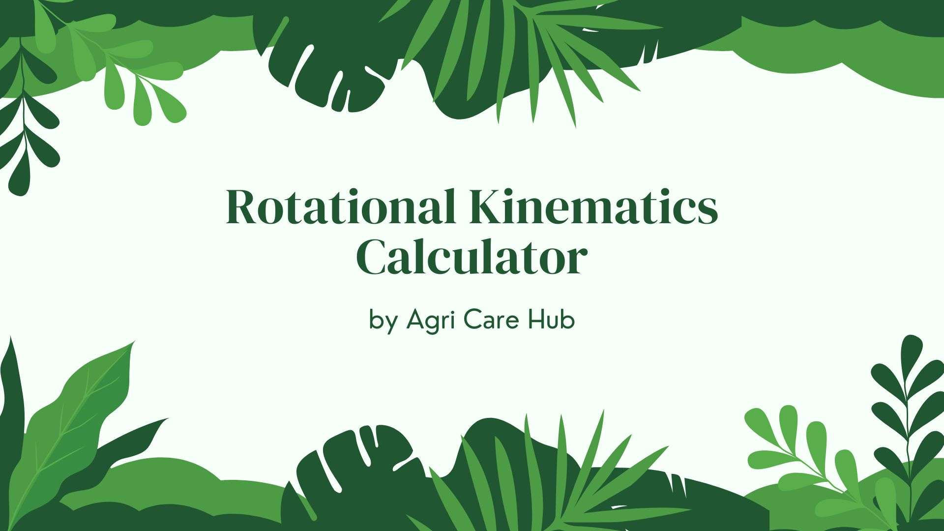 Rotational Kinematics Calculator | Solve Motion Equations