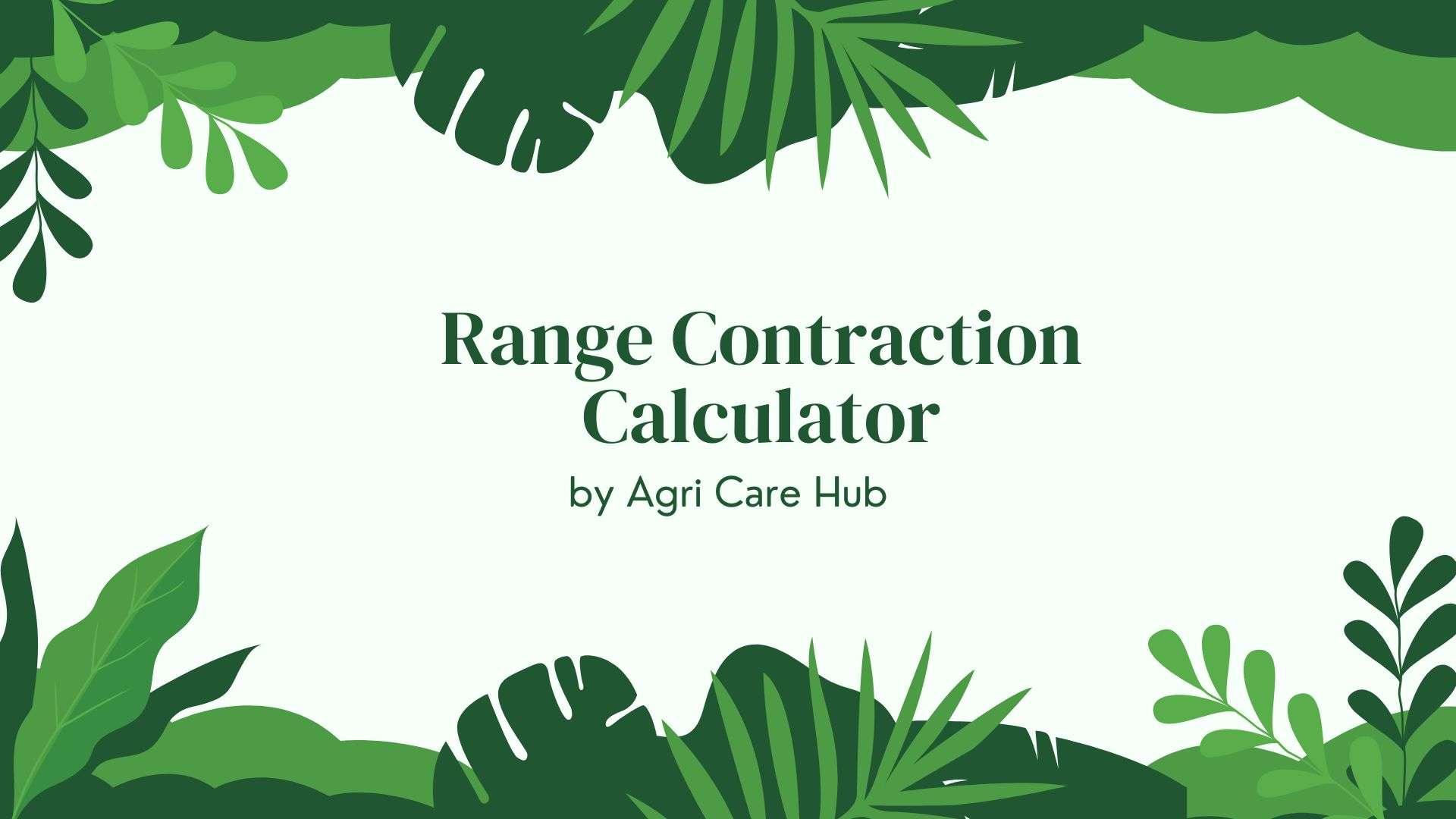 Range Contraction Calculator: Predict Species Loss