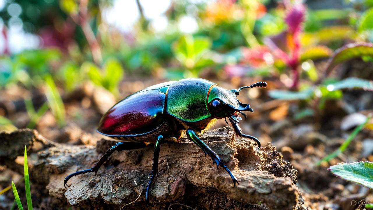 Rainbow Stag Beetle for Natural Pest Control