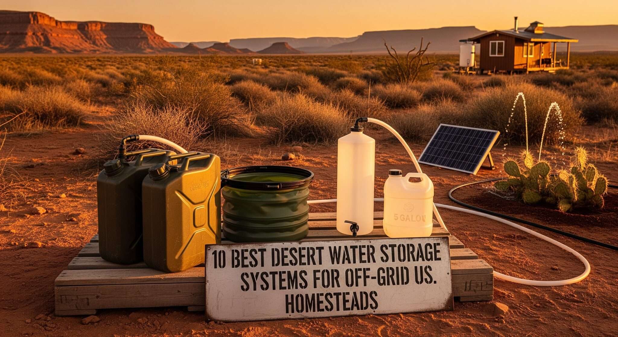 Best Desert Water Storage Systems for Off-Grid 2026