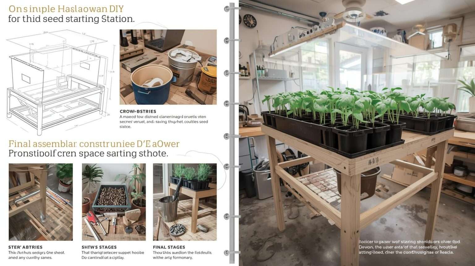 DIY Indoor Seed Starting Station - Easy Setup Guide
